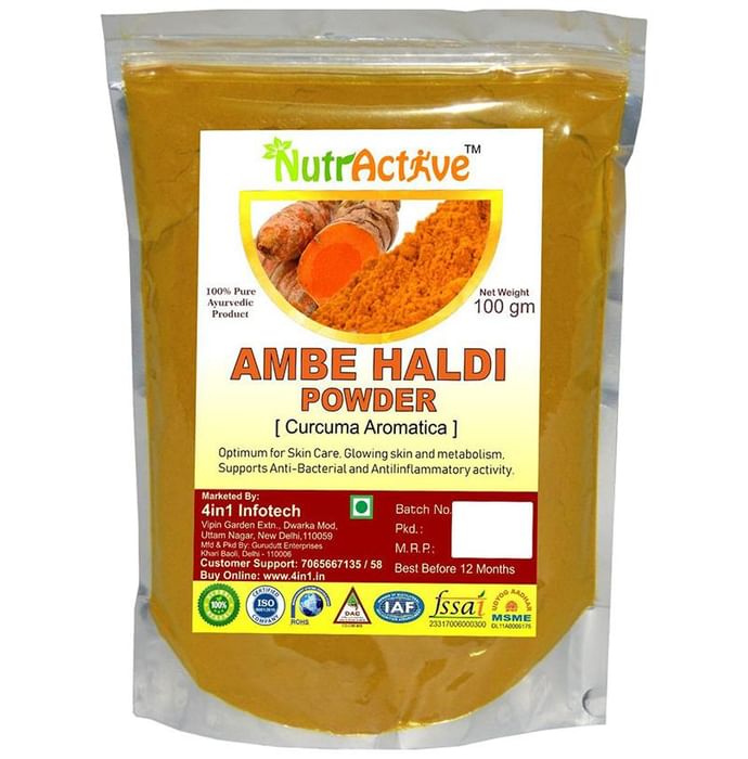 Buy NutrActive Ambe Haldi Powder | Classic Derma – Classic Derma - US