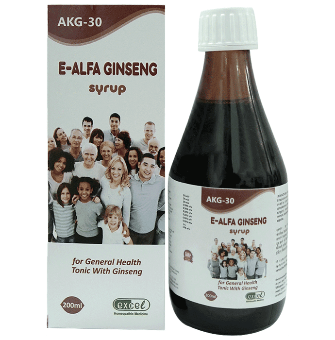 Buy Excel AKG 30 E-Alfa Ginseng Syrup | Classic Derma – Classic Derma - US