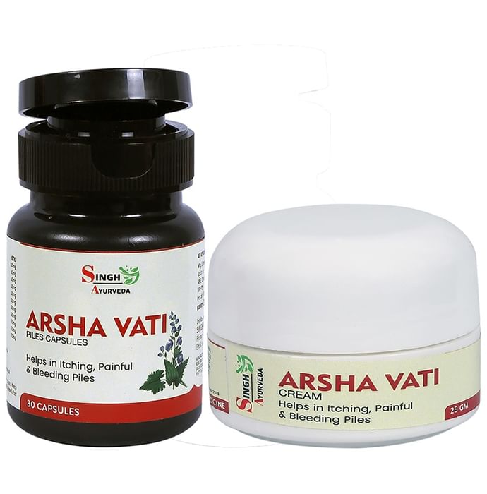 Buy Singh Ayurveda Combo Pack of Arsha Vati Capsule(30) and Arsha Vati ...