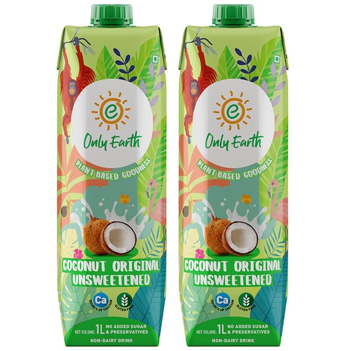 Buy Only Earth Coconut Original Unsweetened Milk (1Ltr Each) | Classic ...