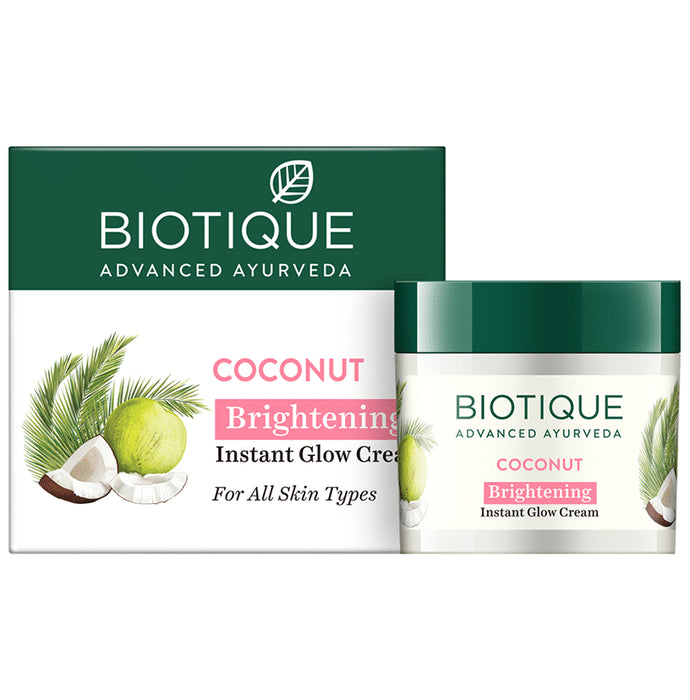 Buy Biotique Coconut Brightening Instant Glow Cream Online| Classic ...