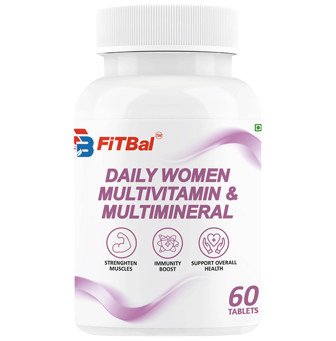 Buy Fitbal Daily Women MultiVitamin & MultiMineral Tablet Online ...