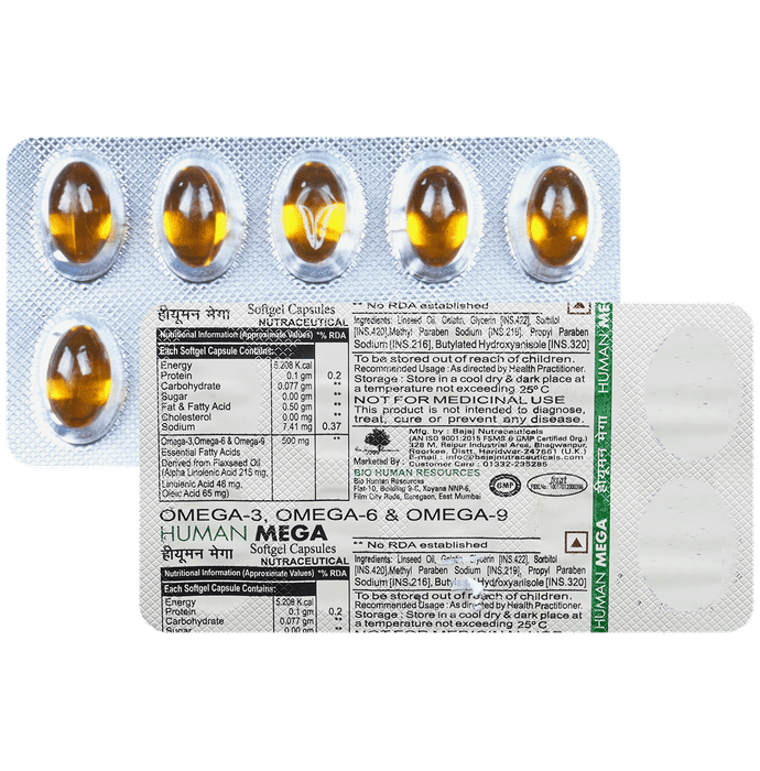 Buy Human-Mega Softgel Capsule Online| Classic Derma – Classic Derma - US