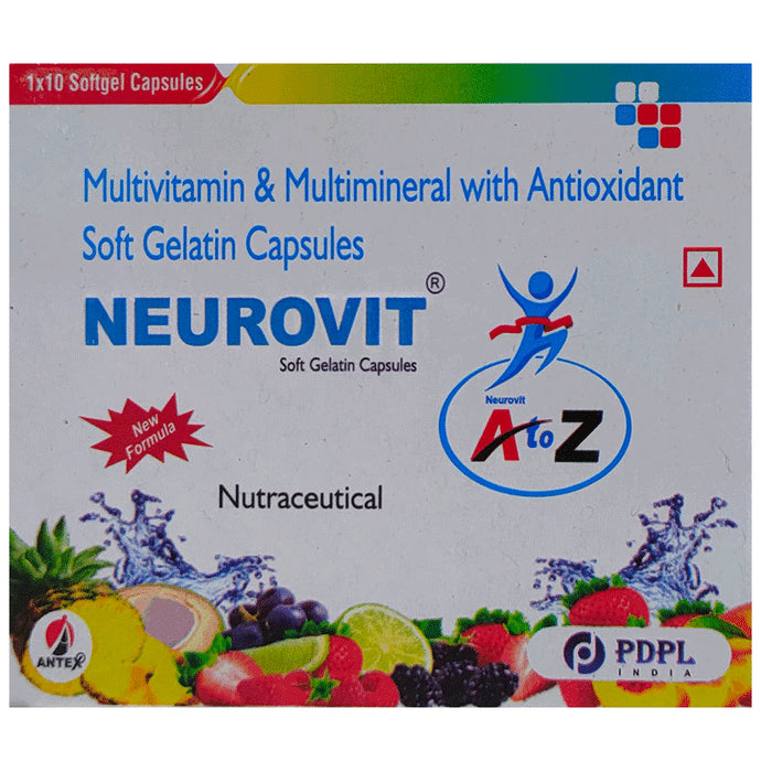 Buy Neurovit A to Z Soft Gelatin Capsule Online | Classic Derma ...