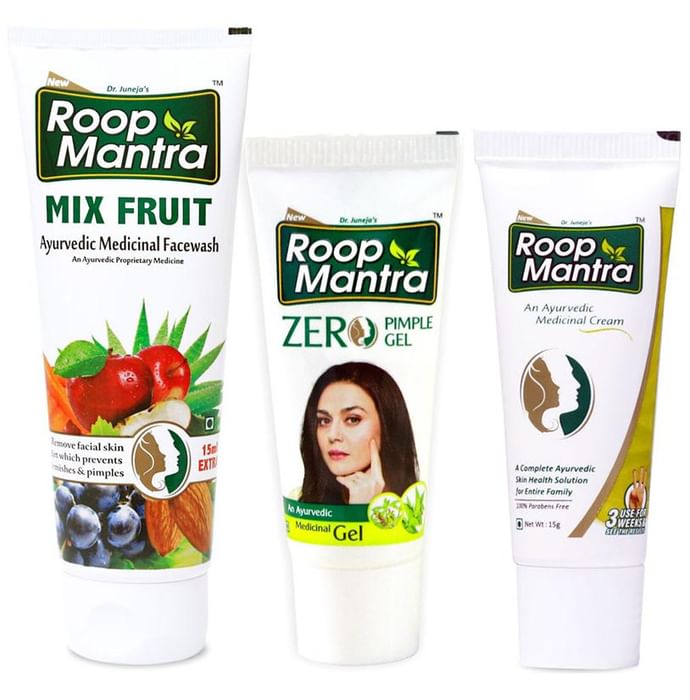 Buy Roop Mantra Combo Pack of Mix Fruit Face Wash 115ml, Zero Pimple ...