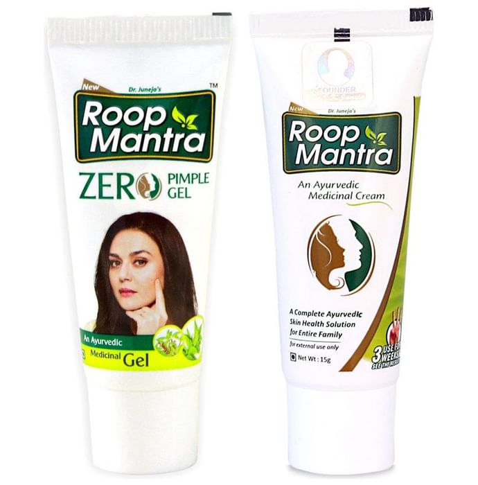 Buy Roop Mantra Combo Pack of Zero Pimple Gel 15gm & Face Cream 15gm ...