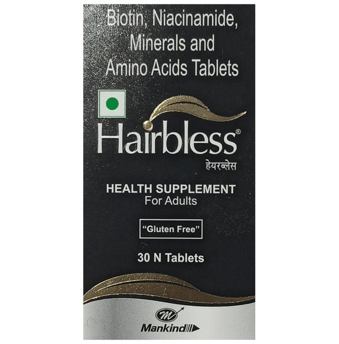 Buy Hairbless Tablet Gluten Free Online | Classic Derma – Classic Derma ...