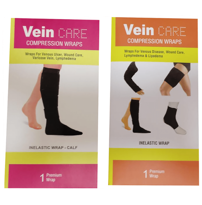 Buy Vein Care Combo Pack of Compression Calf Wrap & Compression Ankle ...