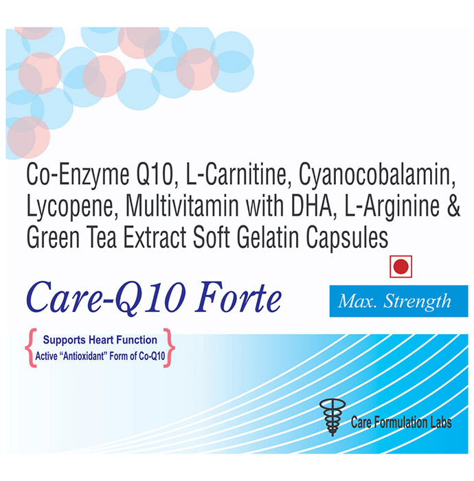 Buy Care-Q10 Forte Soft Gelatin Capsule Max Strength Online | Classic ...