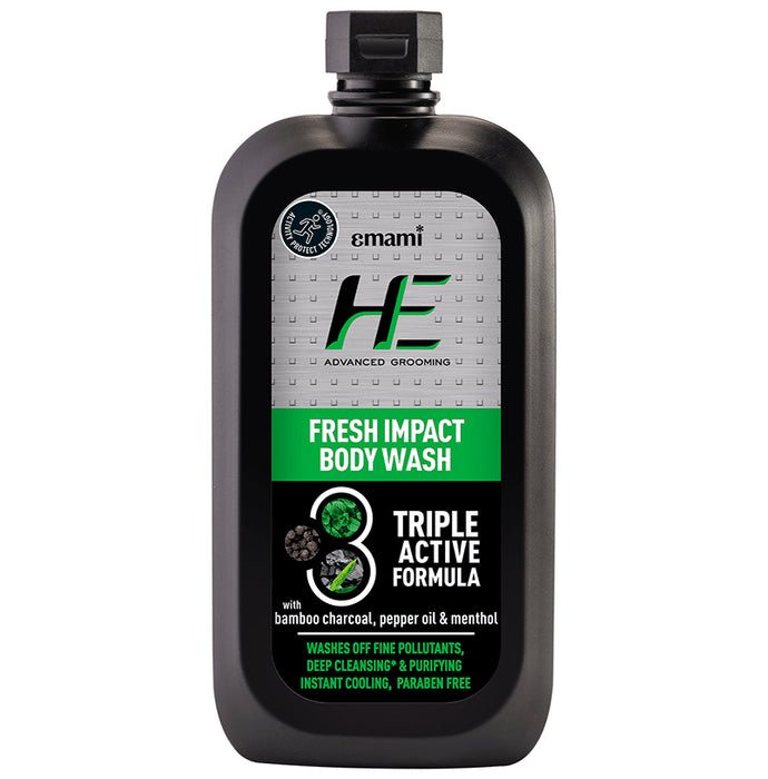 Buy Emami HE Advanced Fresh Impact Body Wash Alcohol Free Online ...