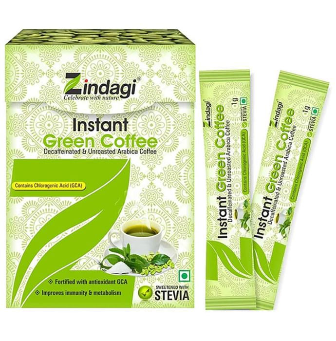 Buy Zindagi Instant Green Coffee Powder (1 gm Each) Online| Classic ...