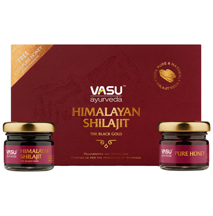 Buy Vasu Ayurveda Himalayan Shilajit The Black Gold with Pure Honey ...