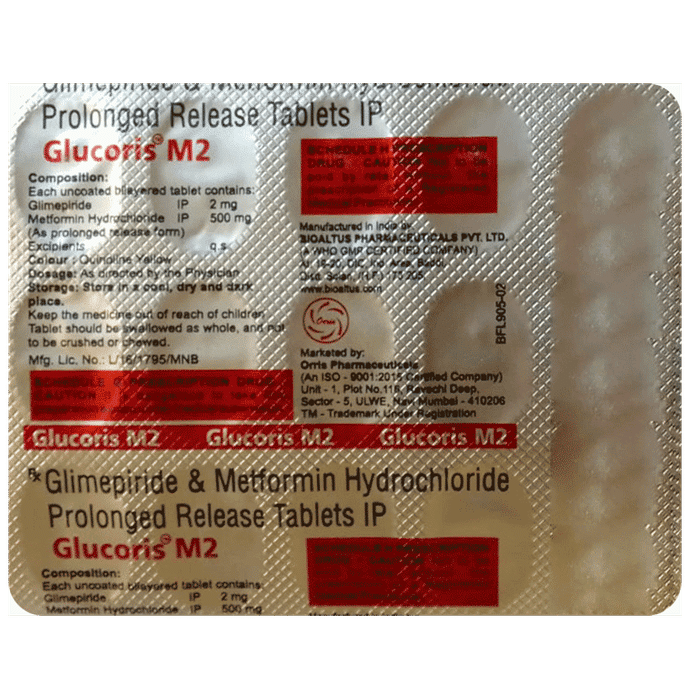 Buy Glucoris M2 Tablet PR Online | Classic Derma – Classic Derma - US